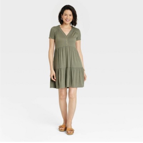 Knox Rose | Dresses | Knox Rose Target Olive Green Dress | Poshmark